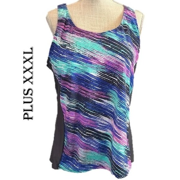Swim | Womens Racer Back Tankini Swim Top Xxxl | Poshmark